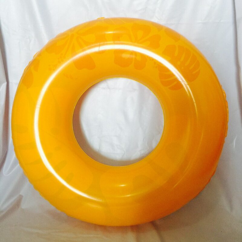 Thickened 90cm Inflatable Swim Ring With Handles Floating Buoy Air Pump ...