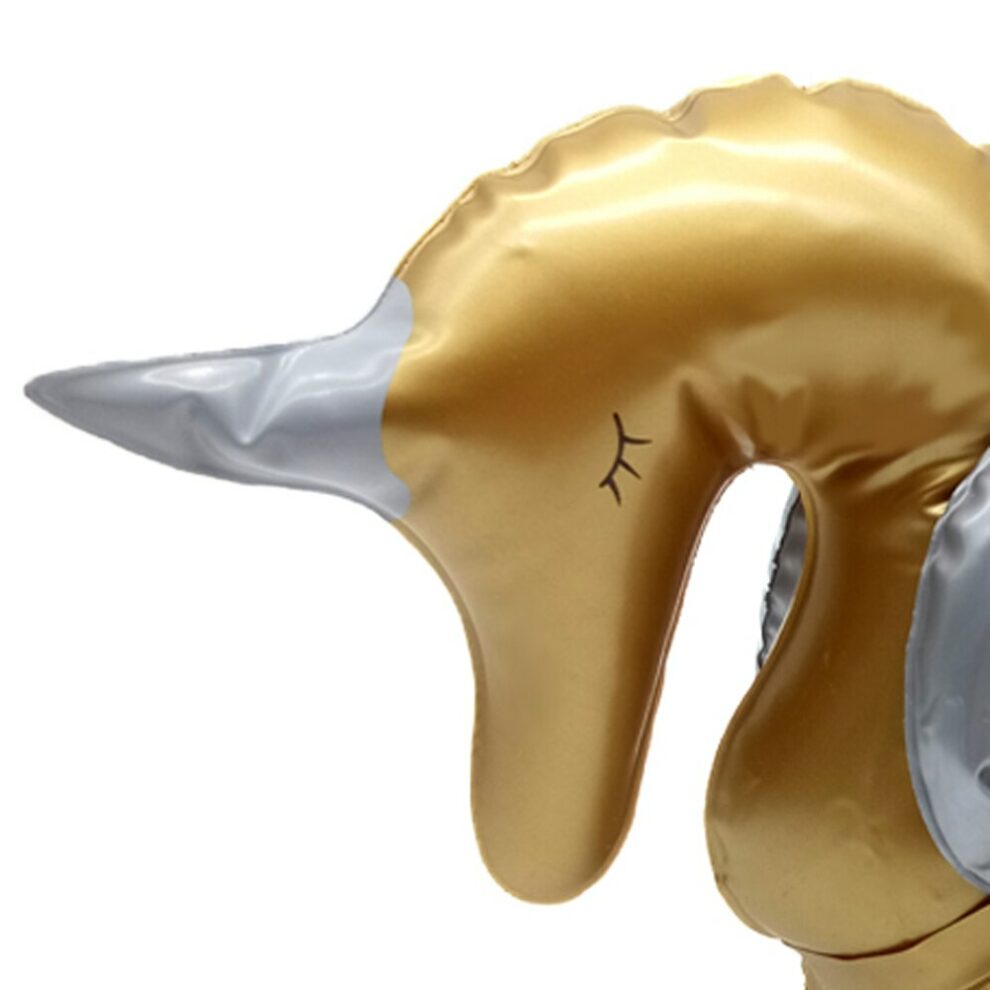 12pack Gold Unicorn Inflatable Pool Drink Floats Pegasus Cup Holders ...