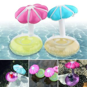 Mini Inflatable Pvc Drink Holder Floating Umbrella Pool Party Toy ...