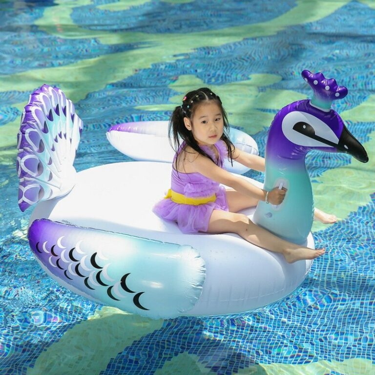 Peacock Inflatable Pool Float Ring Water Party Toy 150x130x130cm Size ...
