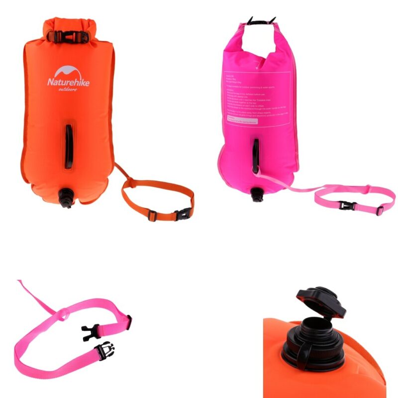 Hivis Waterproof Swim Buoy Open Water Safety Float Dry Bag 2 Colors ...