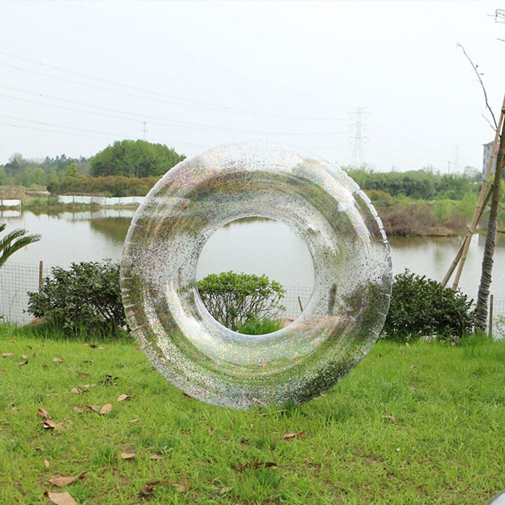Transparent Sequin Inflatable Pool Float Ring For Adults Children ...