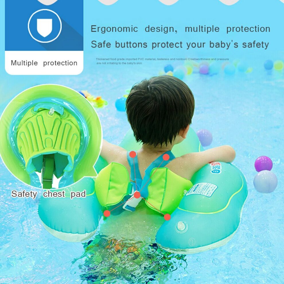 Baby Inflatable Swimming Float Ring Dual Raft Kids Pool Bathing ...