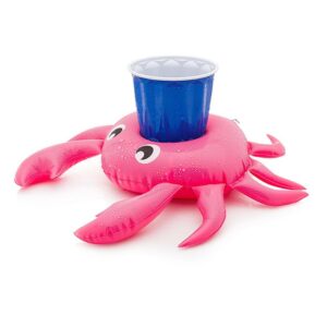 Mini Inflatable Crab Pool Drink Holder Baby Swim Ring Party Beverage ...