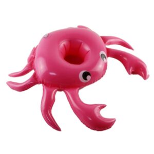 Mini Inflatable Crab Pool Drink Holder Baby Swim Ring Party Beverage ...