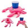 Mini Inflatable Crab Pool Drink Holder Baby Swim Ring Party Beverage ...