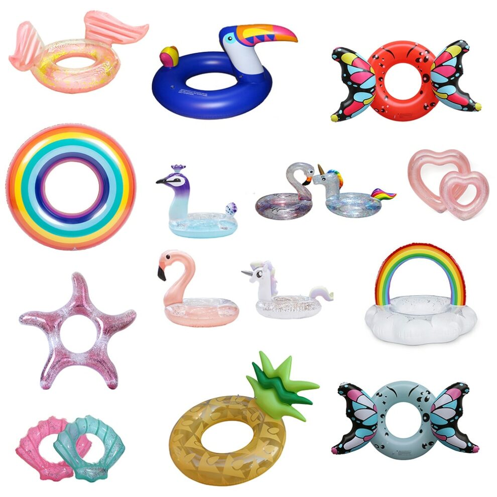 Kids Womens Animal Series Inflatable Swimming Pool Float Lounger ...