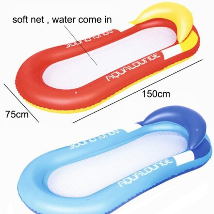 Adult Inflatable Lounge Pool Float Hammock Swimming Beach Bed Chair ...