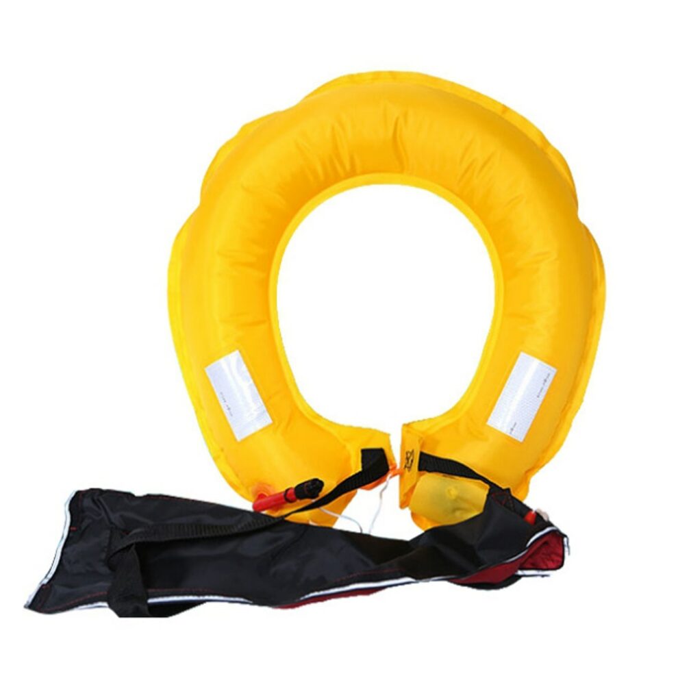 Outdoor Autoinflatable Life Jacket Swim Ring For Fishing Boating ...