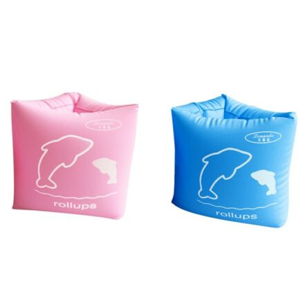 Adult Childrens Double Airbag Inflatable Swimming Arm Bands Floaters ...