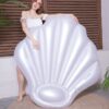 Giant Pearl White Shell Inflatable Pool Float 150cm For Adults Children ...