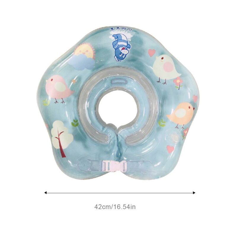 Newborn Baby Summer Inflatable Neck Collar Swimming Ring With Cartoon ...