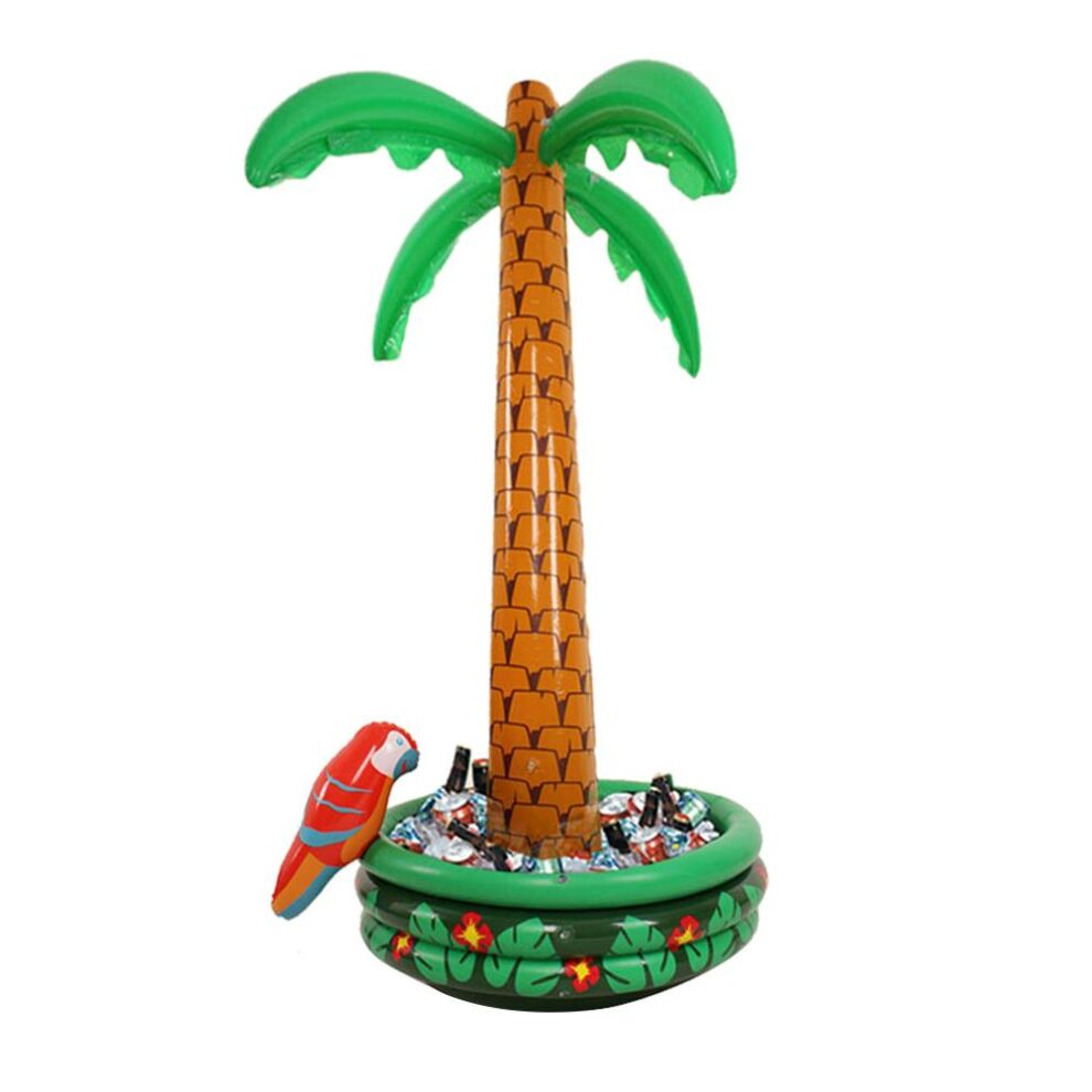 Palm Tree Inflatable Drink Holder Pool Ice Bucket For Beach Parties ...