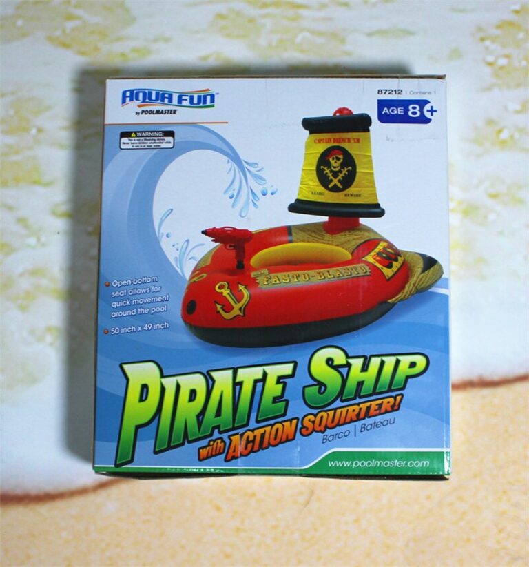 Pirate Ship Inflatable Pool Float With Water For Kids And Adults ...