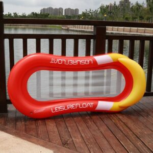 Adult Inflatable Pool Float With Detachable Canopy Beach Water Hammock ...