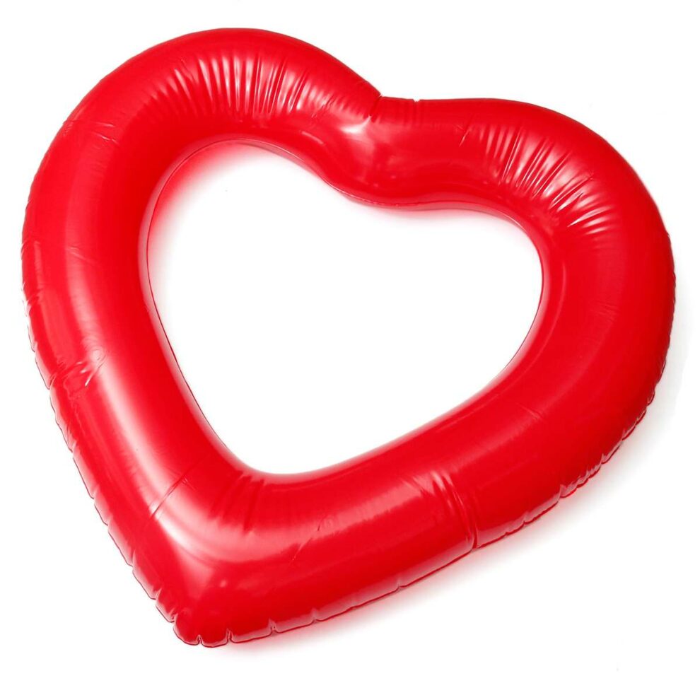 Heartshaped Inflatable Pool Float For Kids Adults Beach Party Swim Ring ...