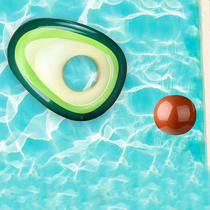 Adult Giant Inflatable Avocado Pool Float Tube 160x125cm Swim Ring Toy ...