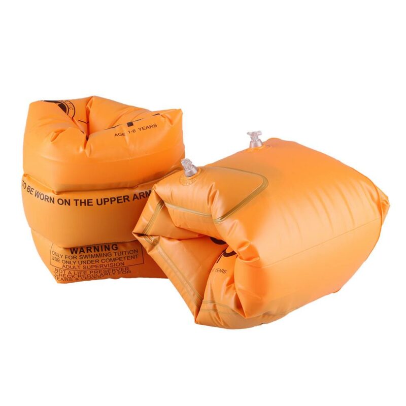 Inflatable Swimming Arm Bands Thickened Floatation Sleeves Pair ...