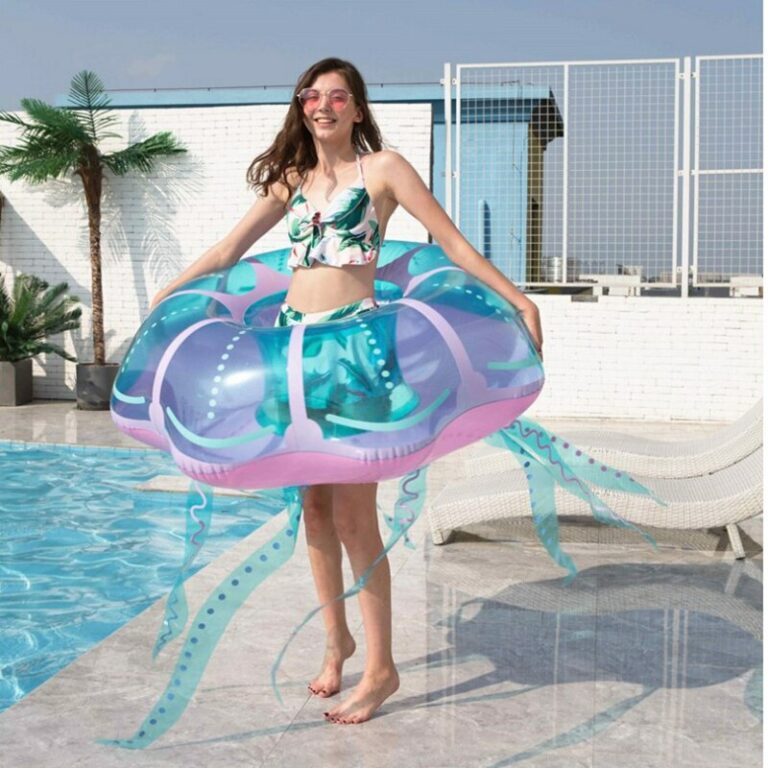 Adult Jellyfish Inflatable Swim Ring Funny Pool Float Water Fun Mattress - WeFlatables.com ...