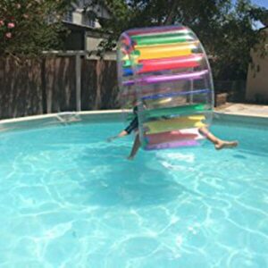 Kids Giant 36inch Inflatable Water Wheel Pool Toy Colorful Roller Float ...