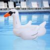 Giant Inflatable Flamingo White Swan Pool Floats Summer Lounge Raft Toy ...