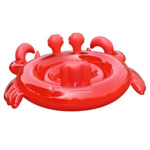 Red Crab Kids Inflatable Swimming Pool Float Seat Baby Water Ring ...