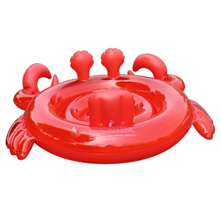 Red Crab Kids Inflatable Swimming Pool Float Seat Baby Water Ring ...