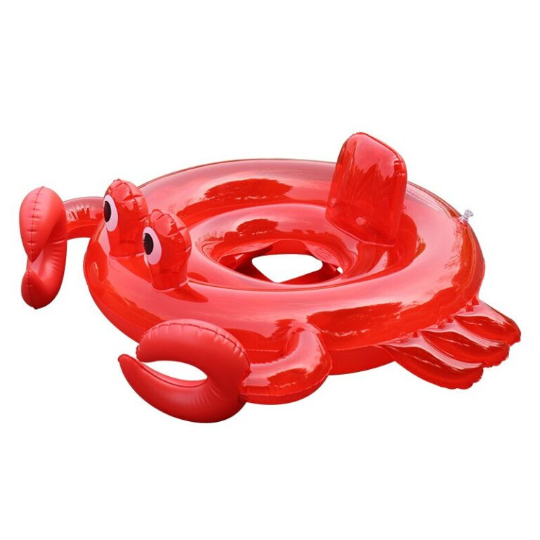 Red Crab Kids Inflatable Swimming Pool Float Seat Baby Water Ring ...