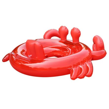 Red Crab Kids Inflatable Swimming Pool Float Seat Baby Water Ring ...