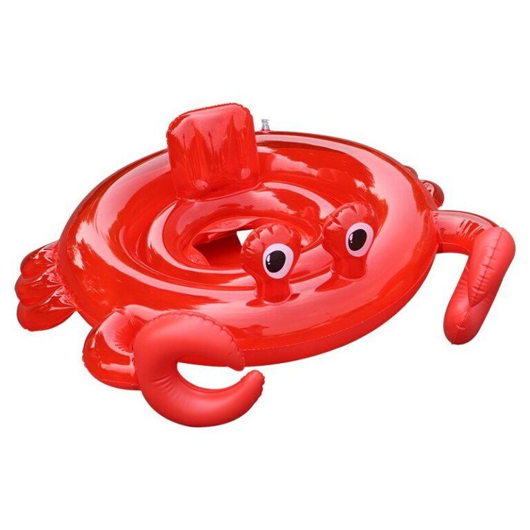 Red Crab Kids Inflatable Swimming Pool Float Seat Baby Water Ring ...
