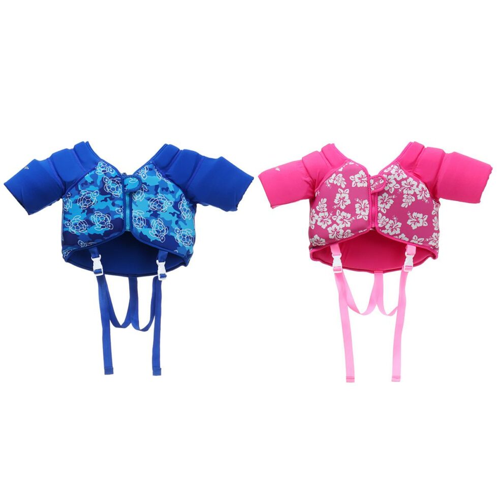 Kids Adjustable Buoyancy Life Jacket Safety Swimming Suit For Beginners ...