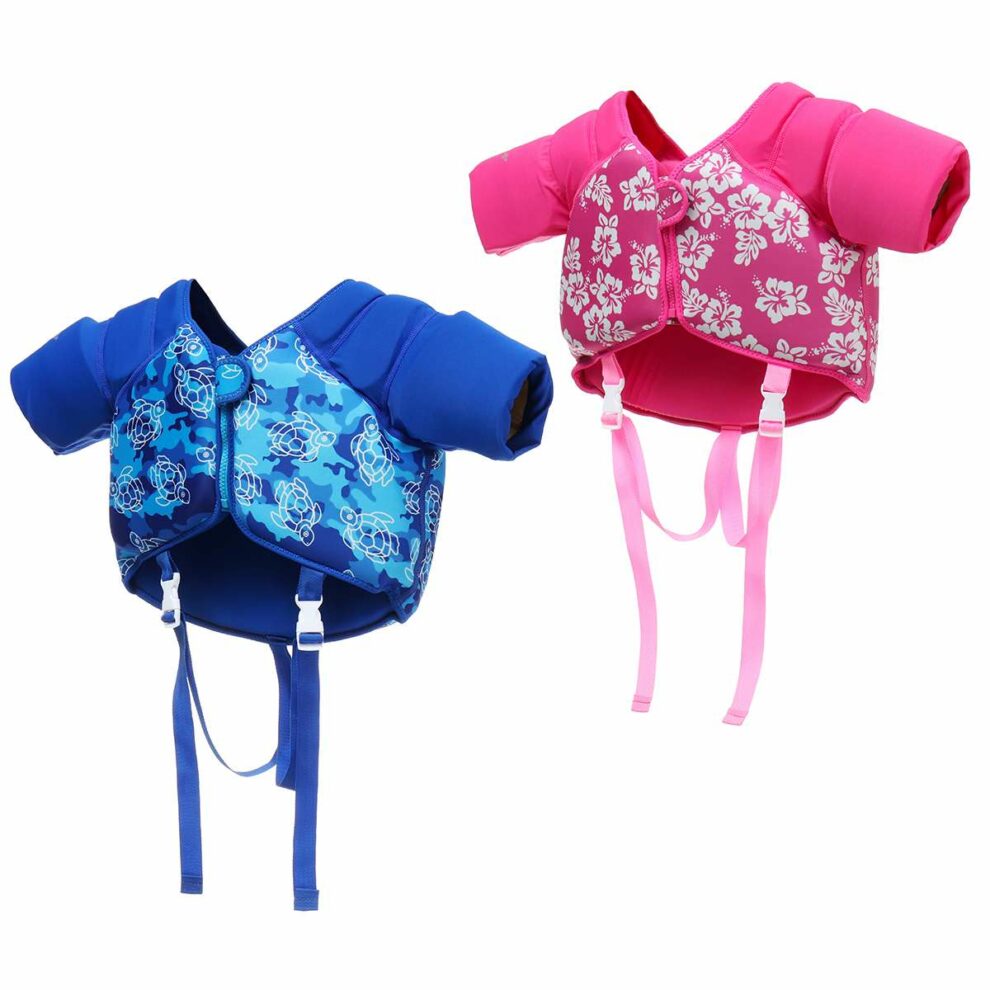 Kids Adjustable Buoyancy Life Jacket Safety Swimming Suit For Beginners ...