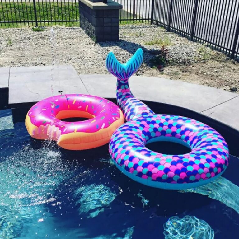 Large 180cm Inflatable Mermaid Swimming Ring Hawaii Themed Pool Float ...
