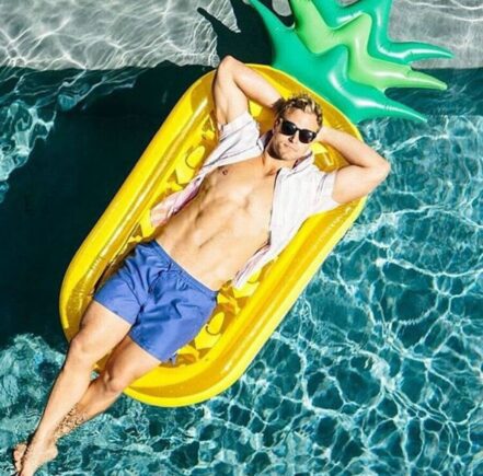 72inch Giant Pineapple Inflatable Pool Float Summer Swim Ring Raft ...