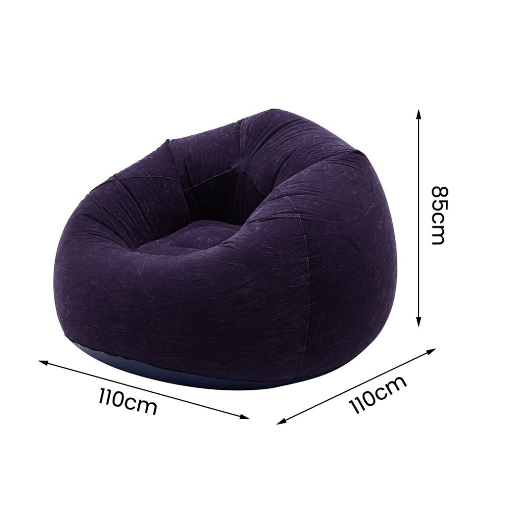 Large Inflatable Pvc Sofa Lounger Bean Bag Couch For Living Room ...