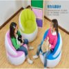 Portable Flocking Inflatable Kids Sofa Foldable Lazy Chair For Bedroom ...