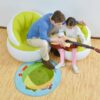 Portable Flocking Inflatable Kids Sofa Foldable Lazy Chair For Bedroom ...