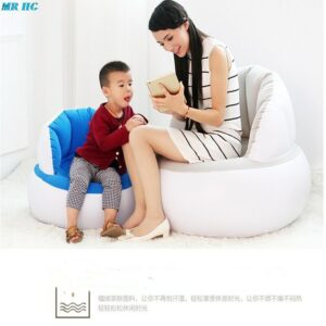 Portable Flocking Inflatable Kids Sofa Foldable Lazy Chair For Bedroom ...