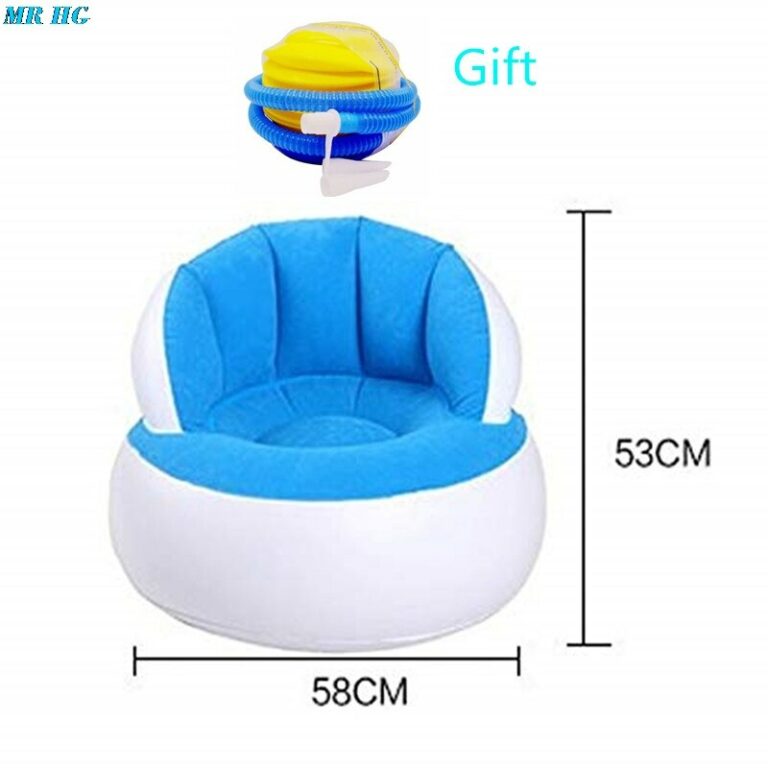 Portable Flocking Inflatable Kids Sofa Foldable Lazy Chair For Bedroom ...