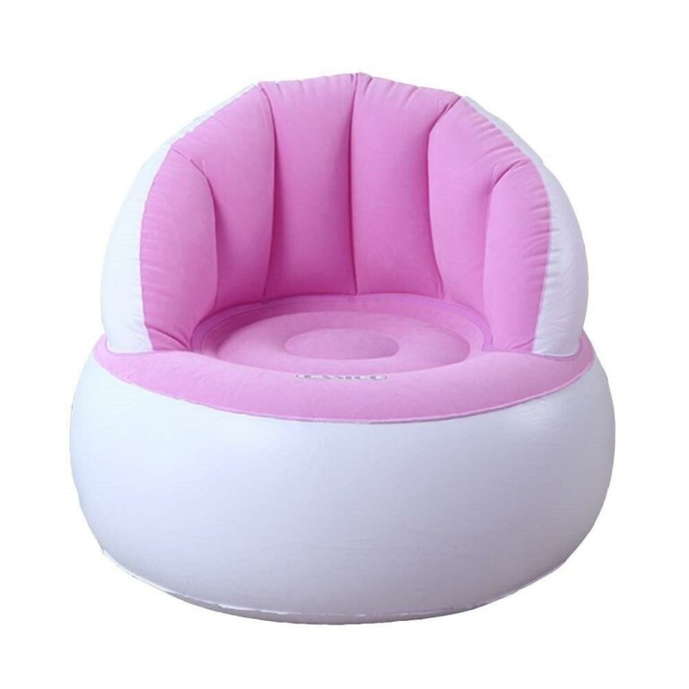 Portable Flocking Inflatable Kids Sofa Foldable Lazy Chair For Bedroom ...