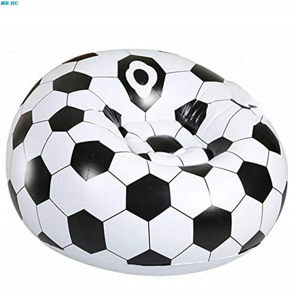 Kids Adults Inflatable Soccer Ball Lounge Chair For Indoor Use ...