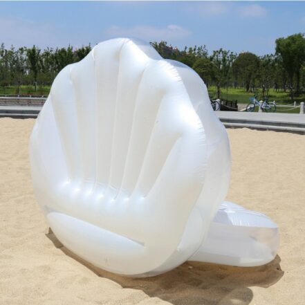 Portable Inflatable Pearl Shell Chair For Kids And Adults Beach Toy ...