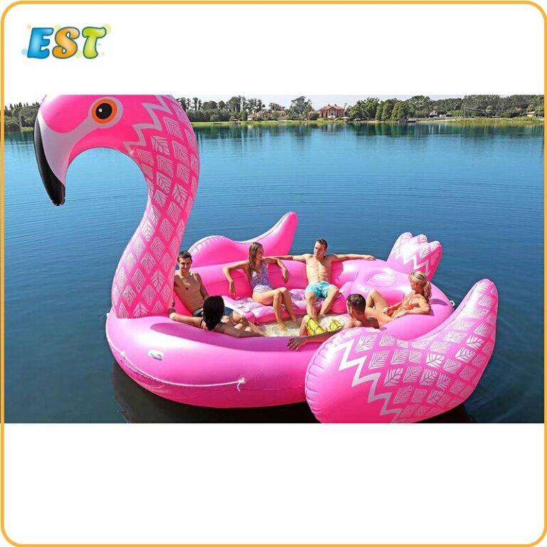 Extralarge Pink Flamingo Inflatable Pool Float Lake Raft For 6 People ...