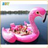 Extralarge Pink Flamingo Inflatable Pool Float Lake Raft For 6 People ...