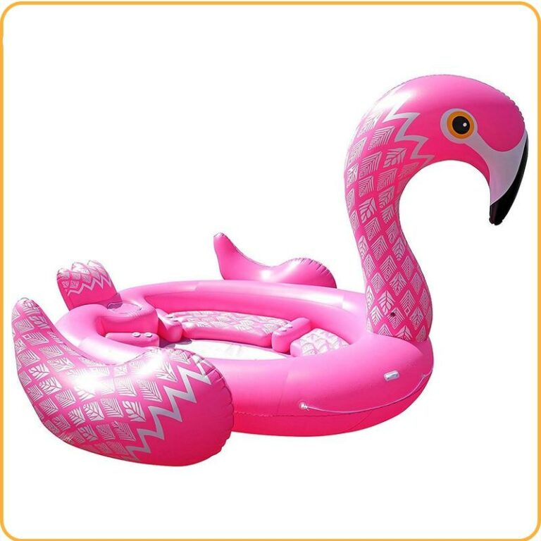 Extralarge Pink Flamingo Inflatable Pool Float Lake Raft For 6 People ...