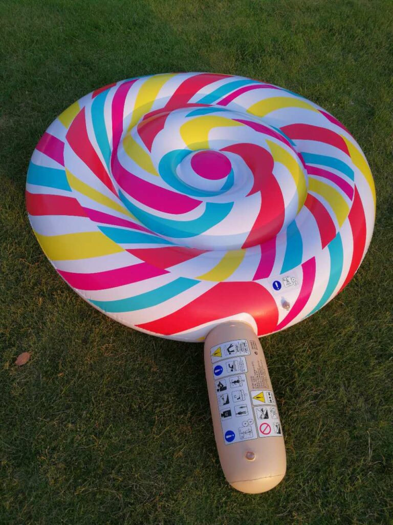Giant Rainbow Inflatable Lollipop Pool Float Kids Water Party Air ...