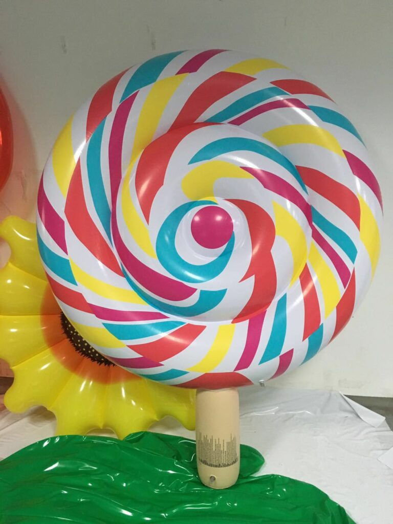 Giant Rainbow Inflatable Lollipop Pool Float Kids Water Party Air ...