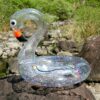 Holographic Swan Inflatable Pool Float Glitter Water Toy For Kids ...