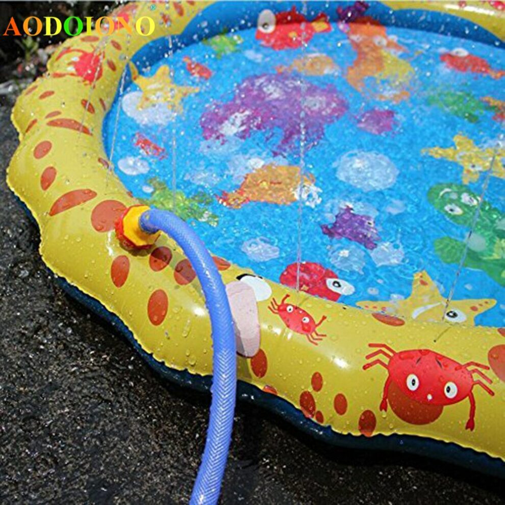 Baby Splash Water Spray Mat Swimming Pool And Lawn Sprinkler Game ...