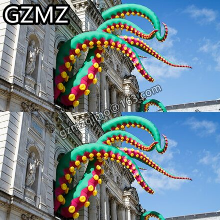 Green Inflatable Octopus Tentacles Play Tent Mzqm Kids Building Toy ...
